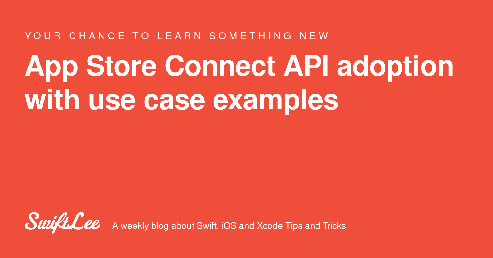 App Store Connect API adoption with use case examples - SwiftLee