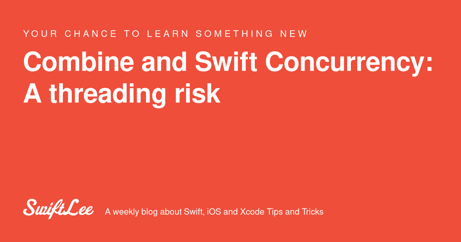 Combine and Swift Concurrency: A threading risk - SwiftLee