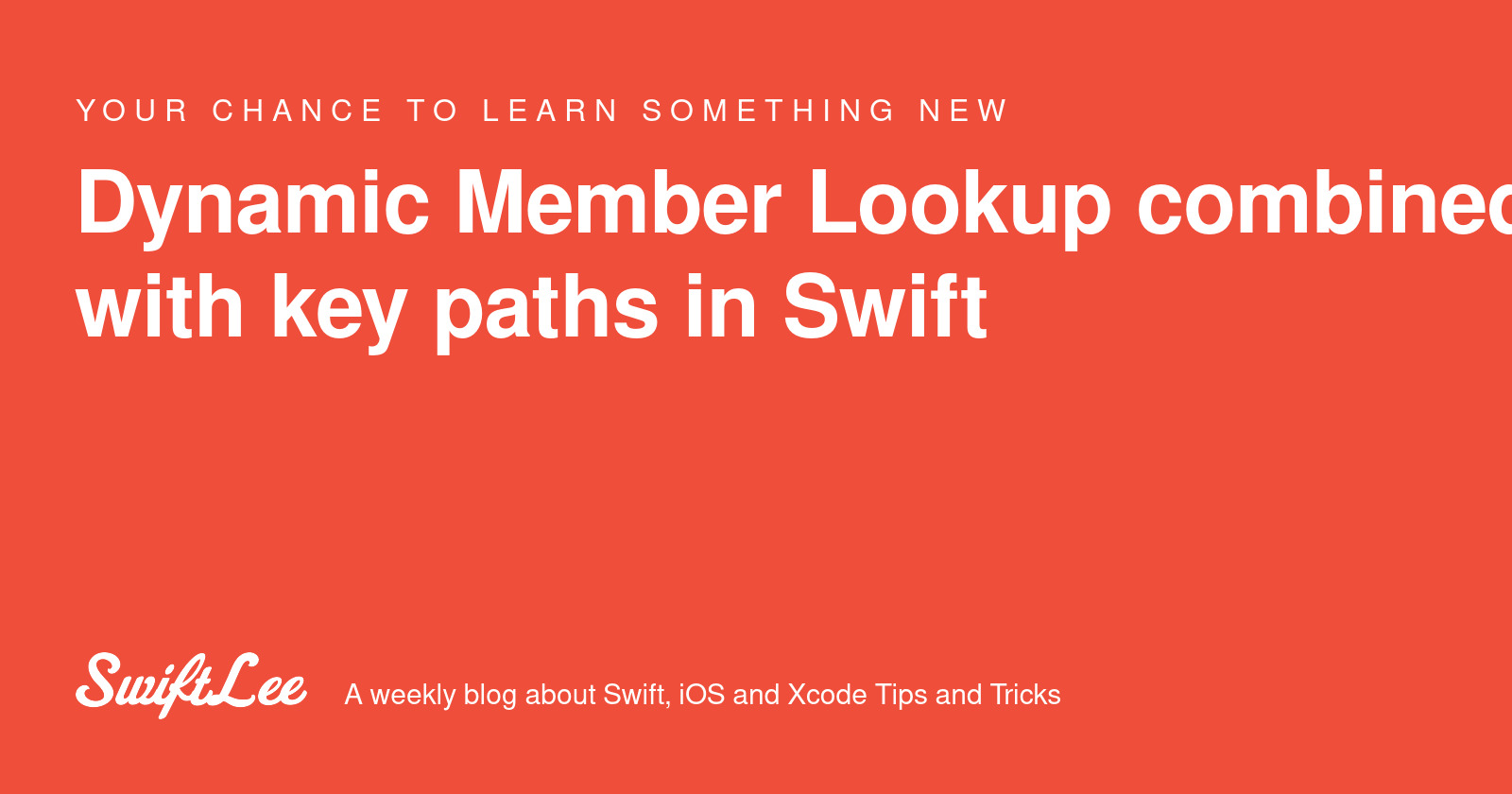 Dynamic Member Lookup combined with key paths in Swift