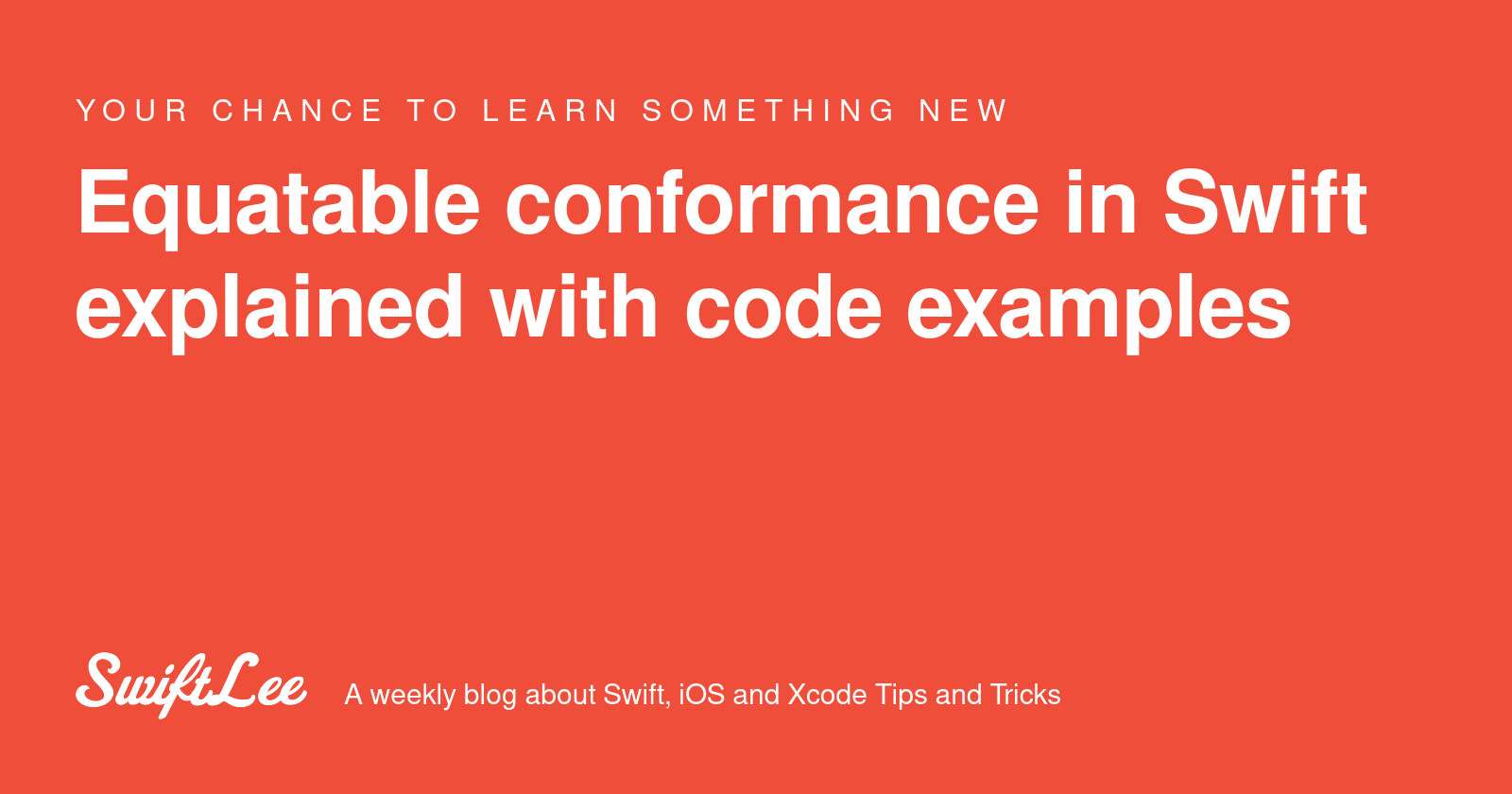Equatable Conformance In Swift Explained With Code Examples 0228
