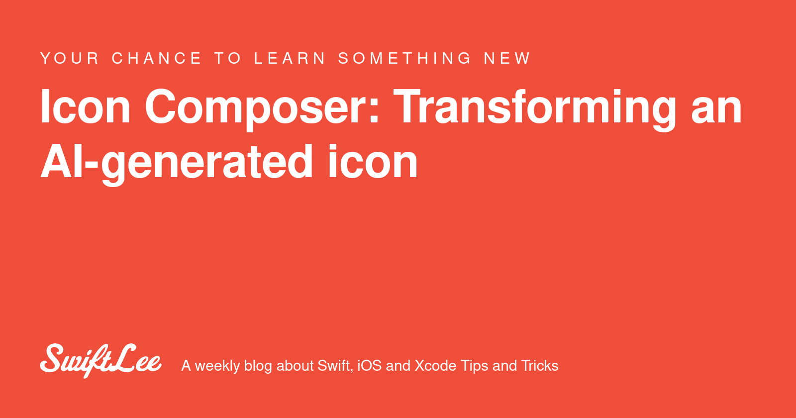 Icon Composer: Transforming an AI-generated icon - SwiftLee