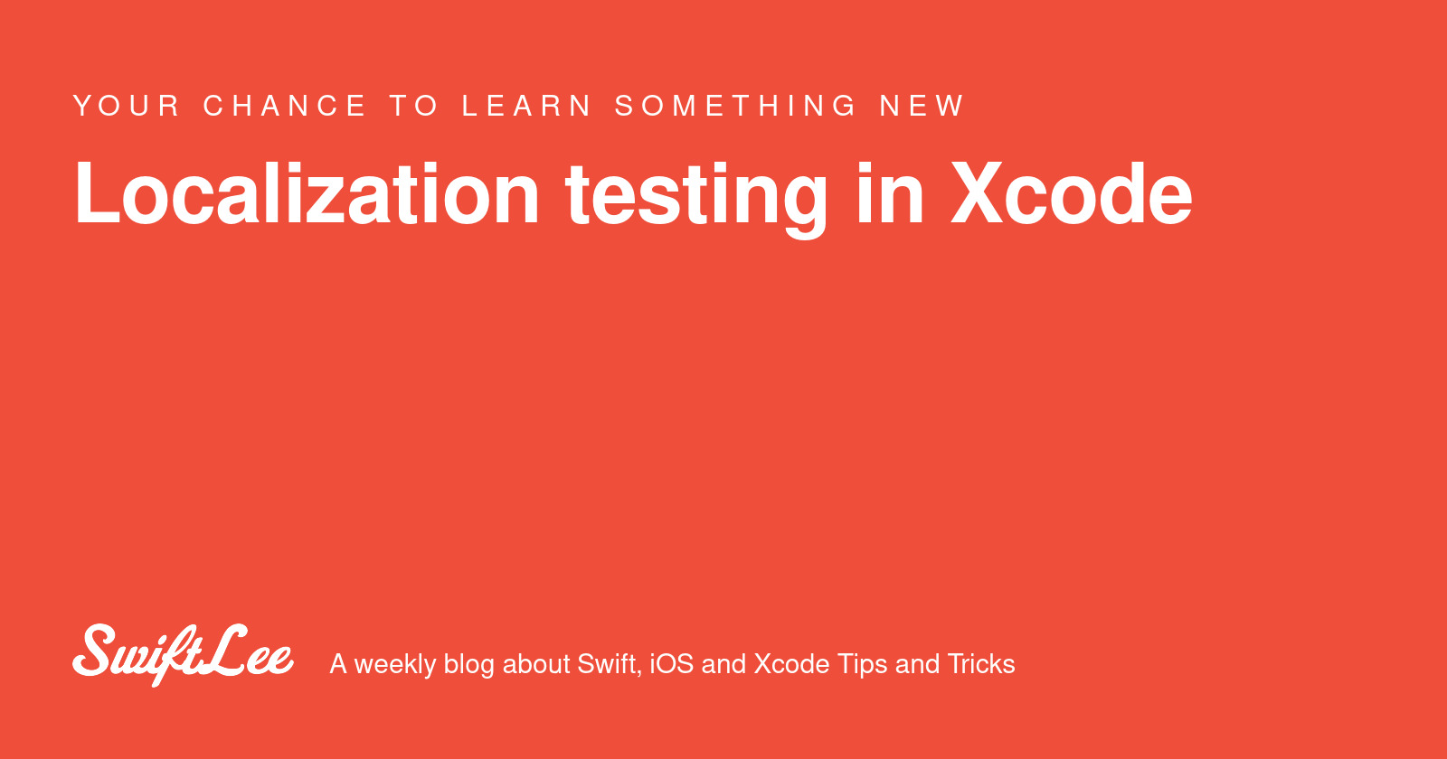 Localization Testing In Xcode Swiftlee 6617