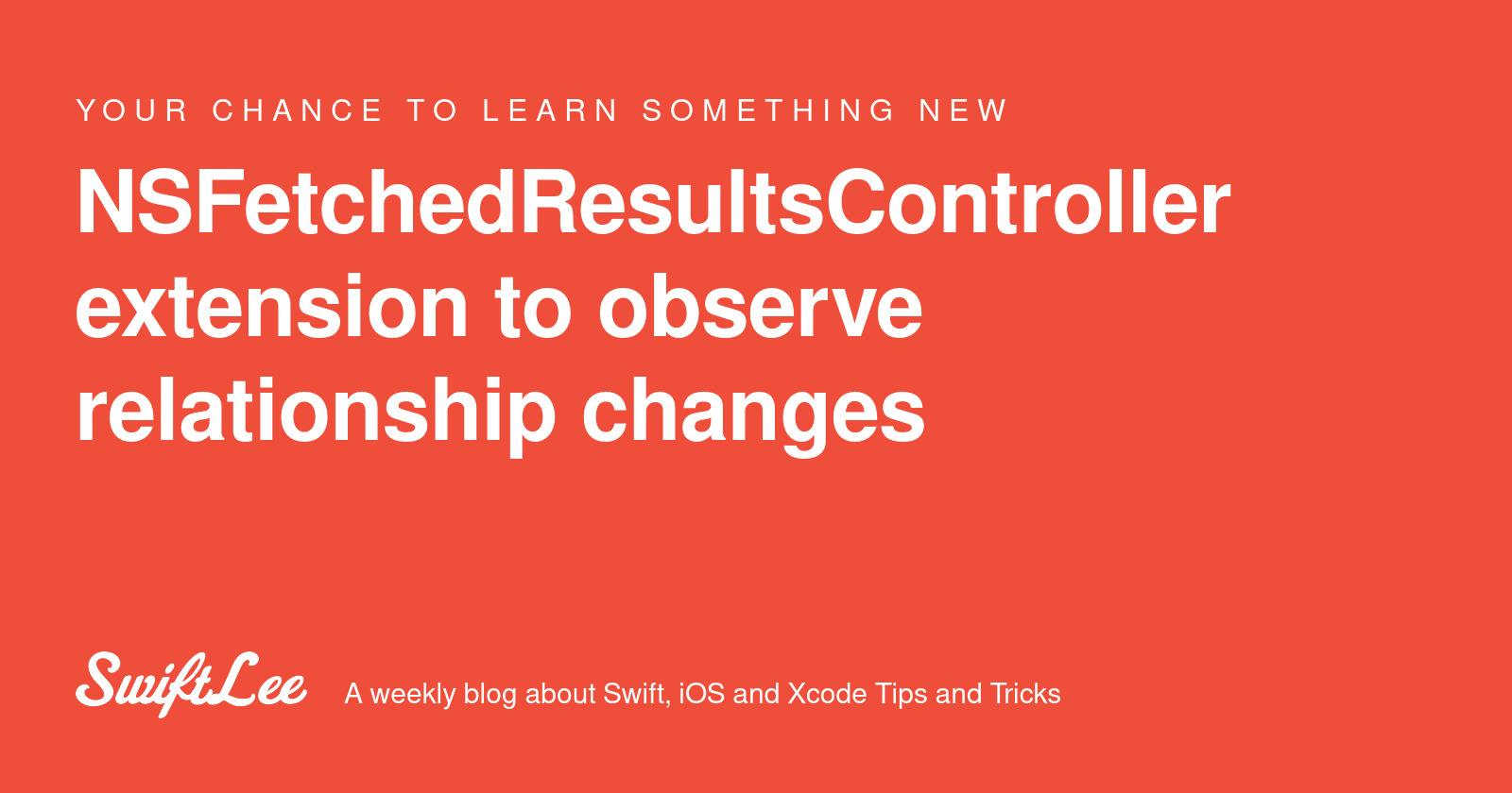 NSFetchedResultsController extension to observe relationship changes
