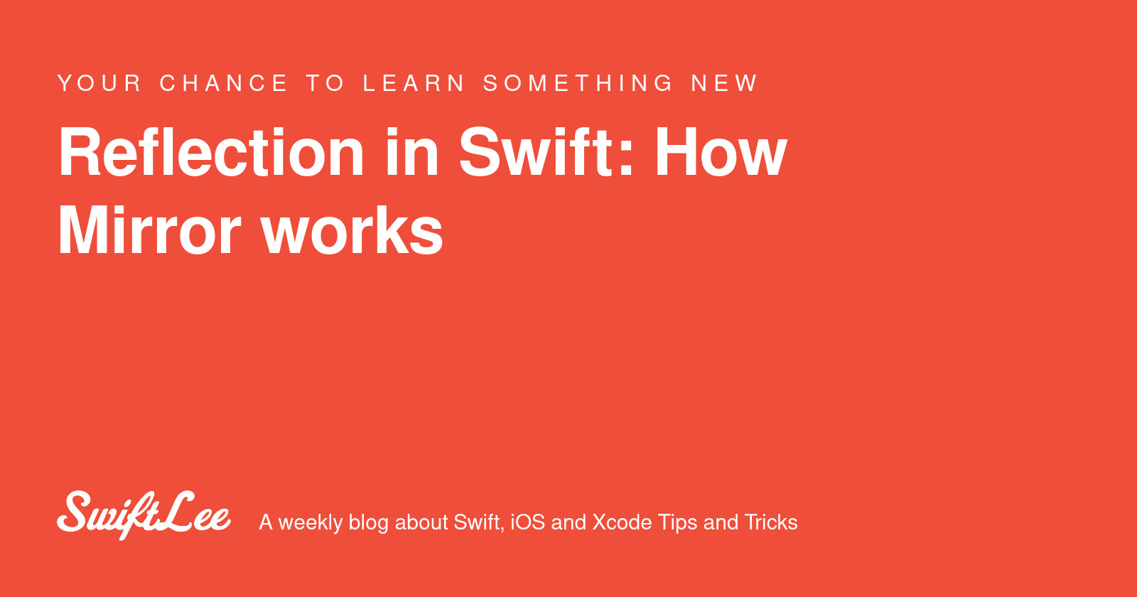 Reflection in Swift: How Mirror works - SwiftLee