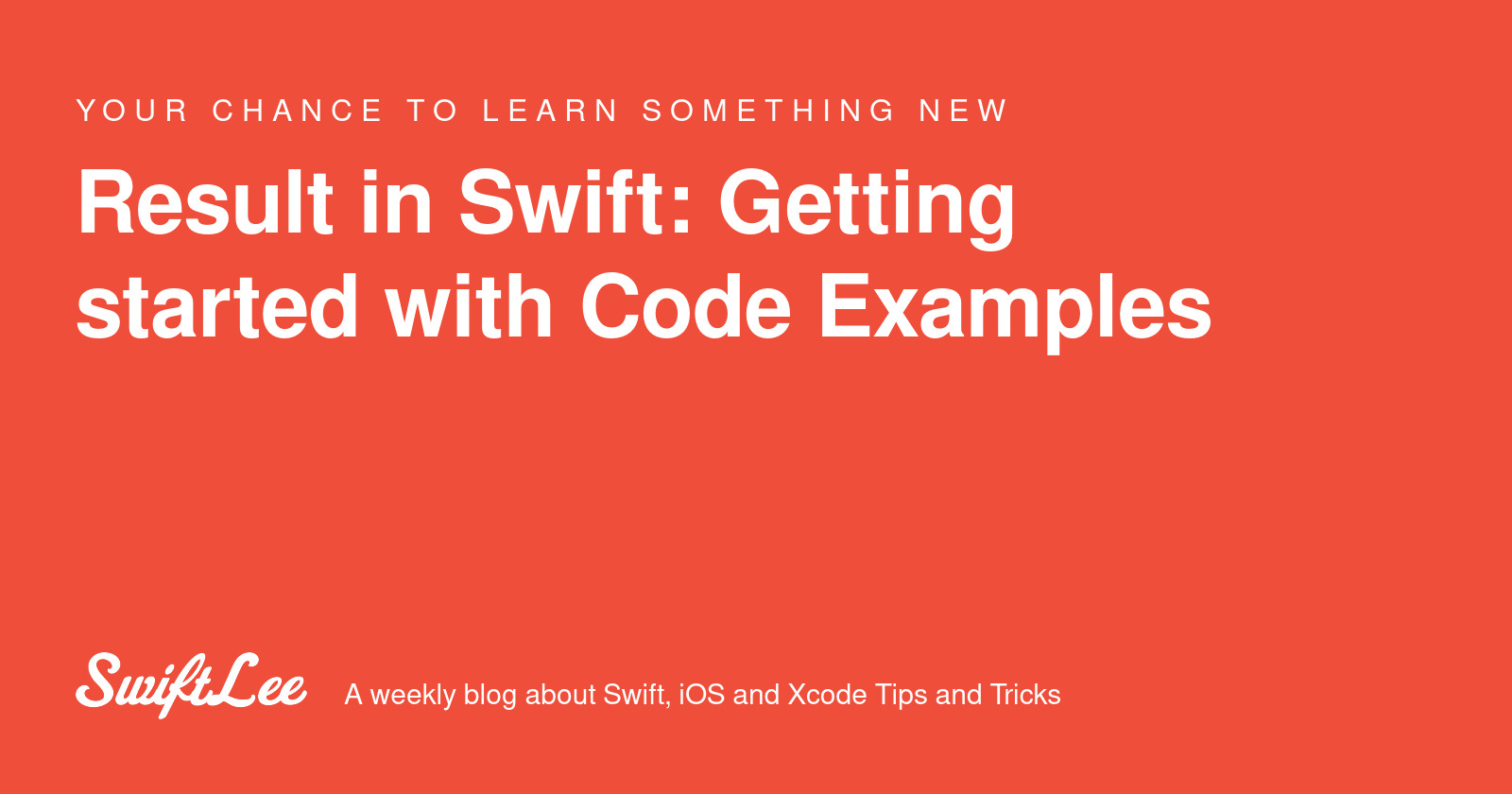 Result In Swift Getting Started With Code Examples Swiftlee 