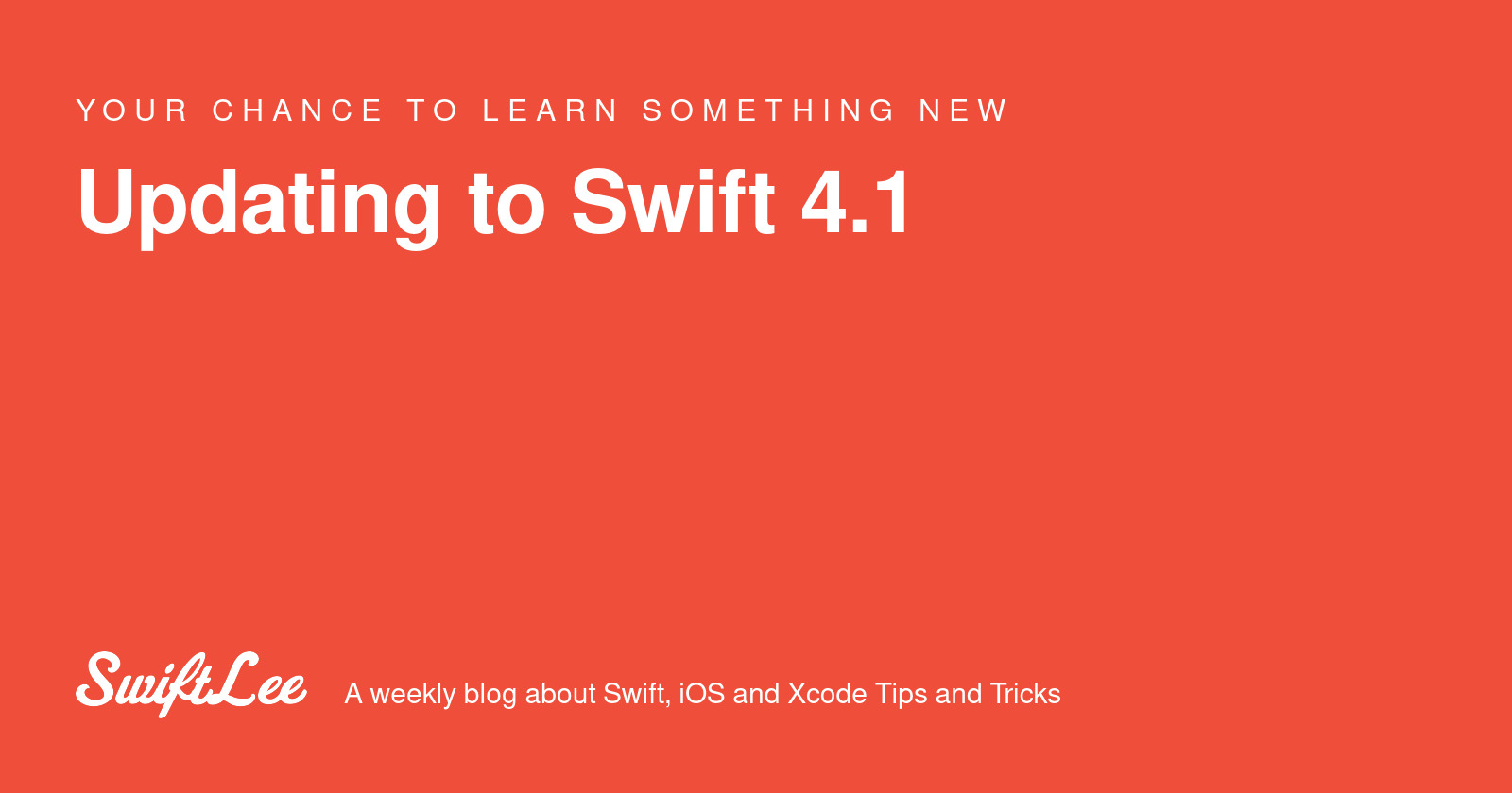 Update to Swift 4.1 with Xcode 9.3 using related sources